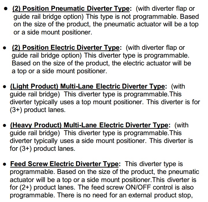 Product Diverters: – R.J. Frey Technologies